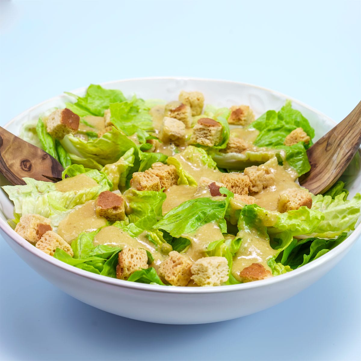 Ensalada César {Super Cremosa} (con VIDEO) | esdelicious.com